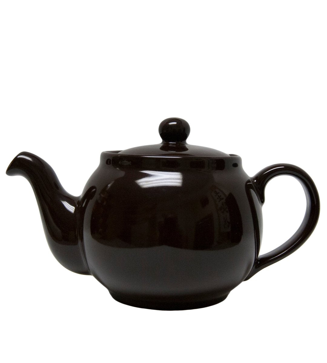 brown earthenware teapot